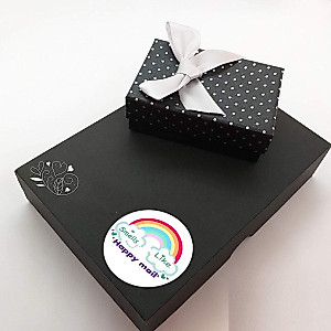 Remarkable Smells Like Happy Mail Stickers,1.5 Inch Happy Mail Cute Mailing Stickers,Round Packaging Colorful Rainbow Small Shop Stickers, Small Business, Thank You Sticker,500 PCS, Colorful,rainbow