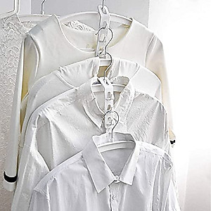 Ismeally Multi-Function Cascading Clothes Hanger Hooks Multi-Layer Cabinet Clothes Connection Folding Storage Clothes Rack Hanger Organizer for Closet Organizer (16Pcs)