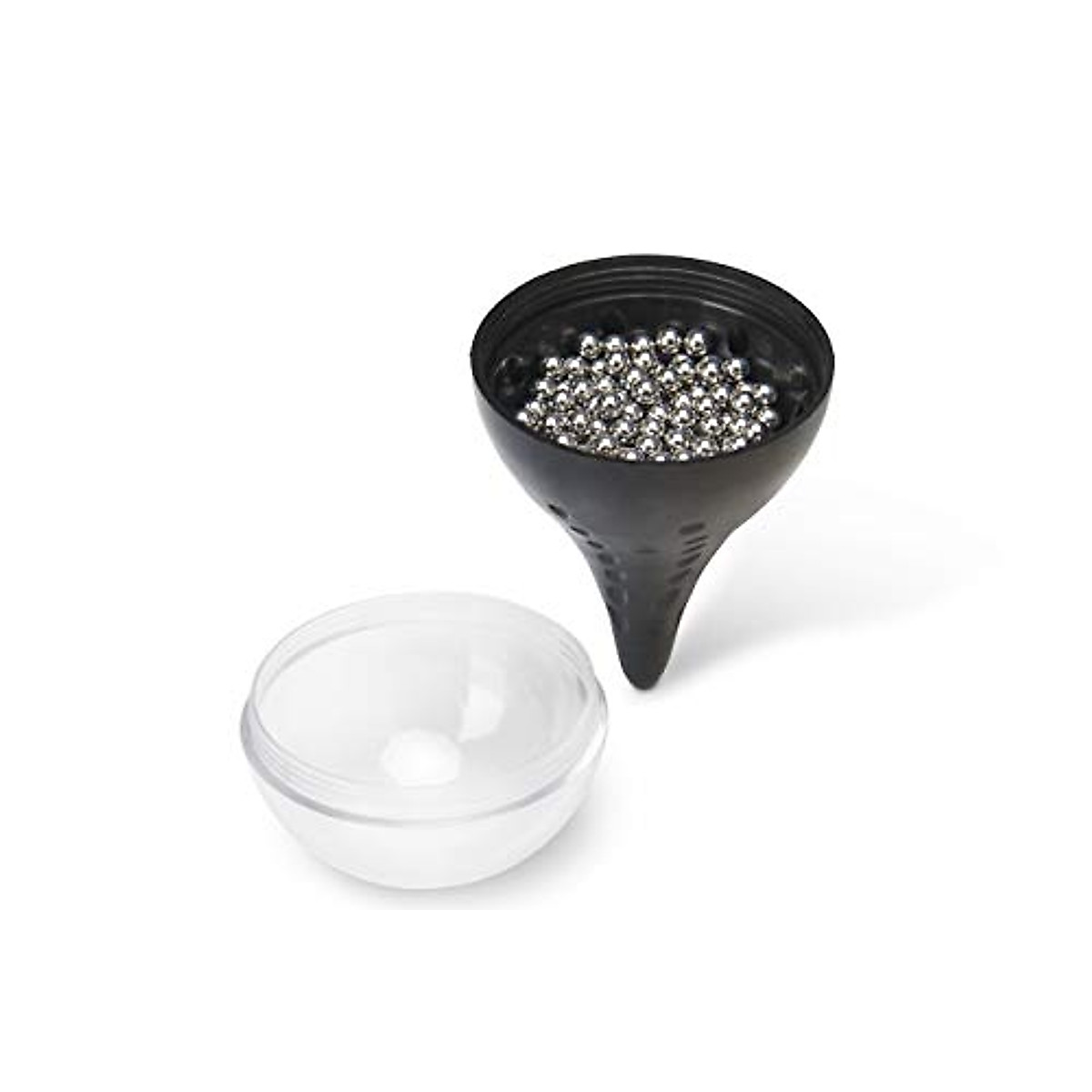 VOOV Contemporary Premium Decanter Cleaning Set with Glass Decanter, UNIQUE FOLDABLE Drying Stand, Cleaning Beads, Cleaning Brush and Microfiber Drying Cloth