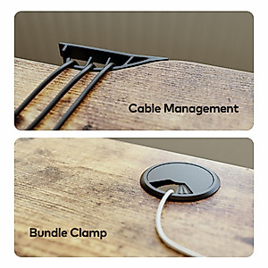 FAMISKY Electric Standing Desk, 63 x 24 Inches Height Adjustable Desk, Ergonomic Home Office Computer Workstation with Vertical Splice Board, Rustic Brown