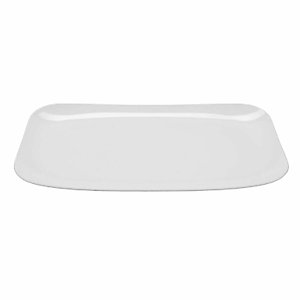 G.E.T. CS-6113-W 18" x 9.75" Rect. Plate, White, Large