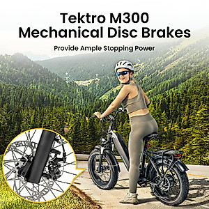 MAGICYCLE Electric Bike for Adults 750W Motor Fat Tire E Bike 52V 15Ah Step-Thru 20" Electric Mountain Bike for Beach Snow 55 Miles 7 Speeds