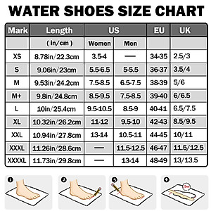JOTO Water Shoes for Women Men Kids, Barefoot Quick-Dry Aqua Water Socks Slip-on Swim Beach Shoes for Snorkeling Surfing Kayaking Beach Walking Yoga