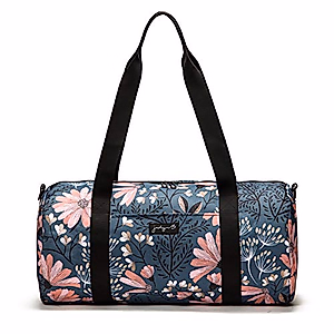 Jadyn 19” Barrel Womens Duffel/Gym/Weekender Bag (Navy Floral)