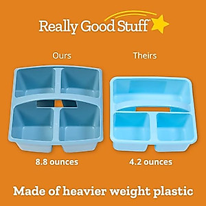 Really Good Stuff Four Equal Compartment Caddies - BOHO, 6 Pack