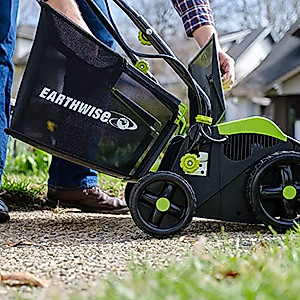 Earthwise DT71613AA 13-Amp 16-Inch Corded Dethatcher with Scarifier Blade and Collection Bag