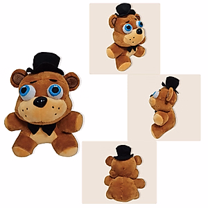 TZMAPU Fazbear Plush Foxy, Withered Purple Bunny, Stuffed Animal Figure Toys Gift for Kids, Security Breach Plush for Lovers (3PCS)