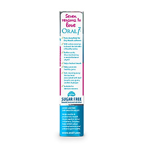 Oral7 - Dry Mouth Moisturizing Mouth Gel Containing Enzymes, Soothes and Protects Gums, Lasting Dry Mouth Relief, Promotes Gum Health and Fresh Breath, Oral Care and Dry Mouth Products 1.6oz 2 Pack