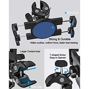 woleyi Tablet Mic Stand Holder, Microphone Music Tablet Mount with Ultra Stable C-Clamp, Compatible with iPad Pro/Air/Mini, Galaxy Tabs/Z Fold, Fire HD, iPhone, More 4.7-13" Cell Phones and Tablets