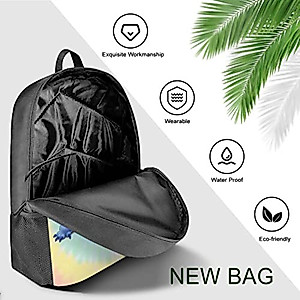 RERUNINGO Large Capacity Lightweight Simple Personality Design Premium Material Durable 17" Backpack Boys Girls Shoulder Bags