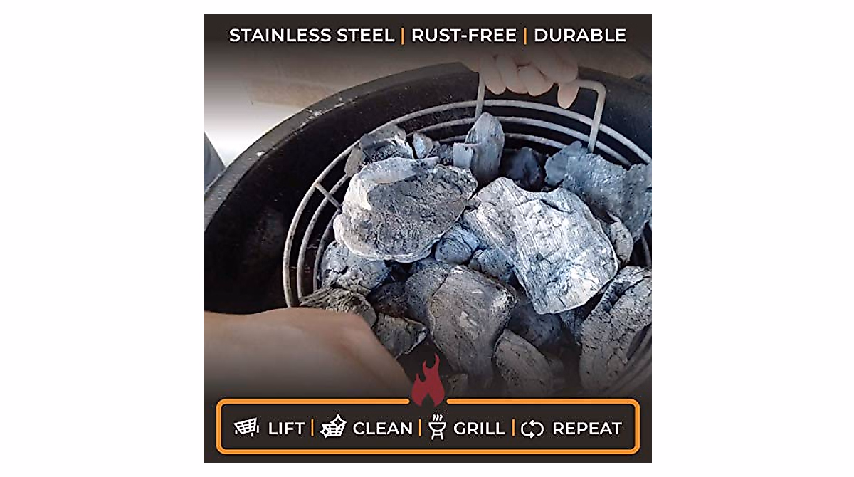 Kick Ash Basket for Kamado Joe Classic – Easy Charcoal Management