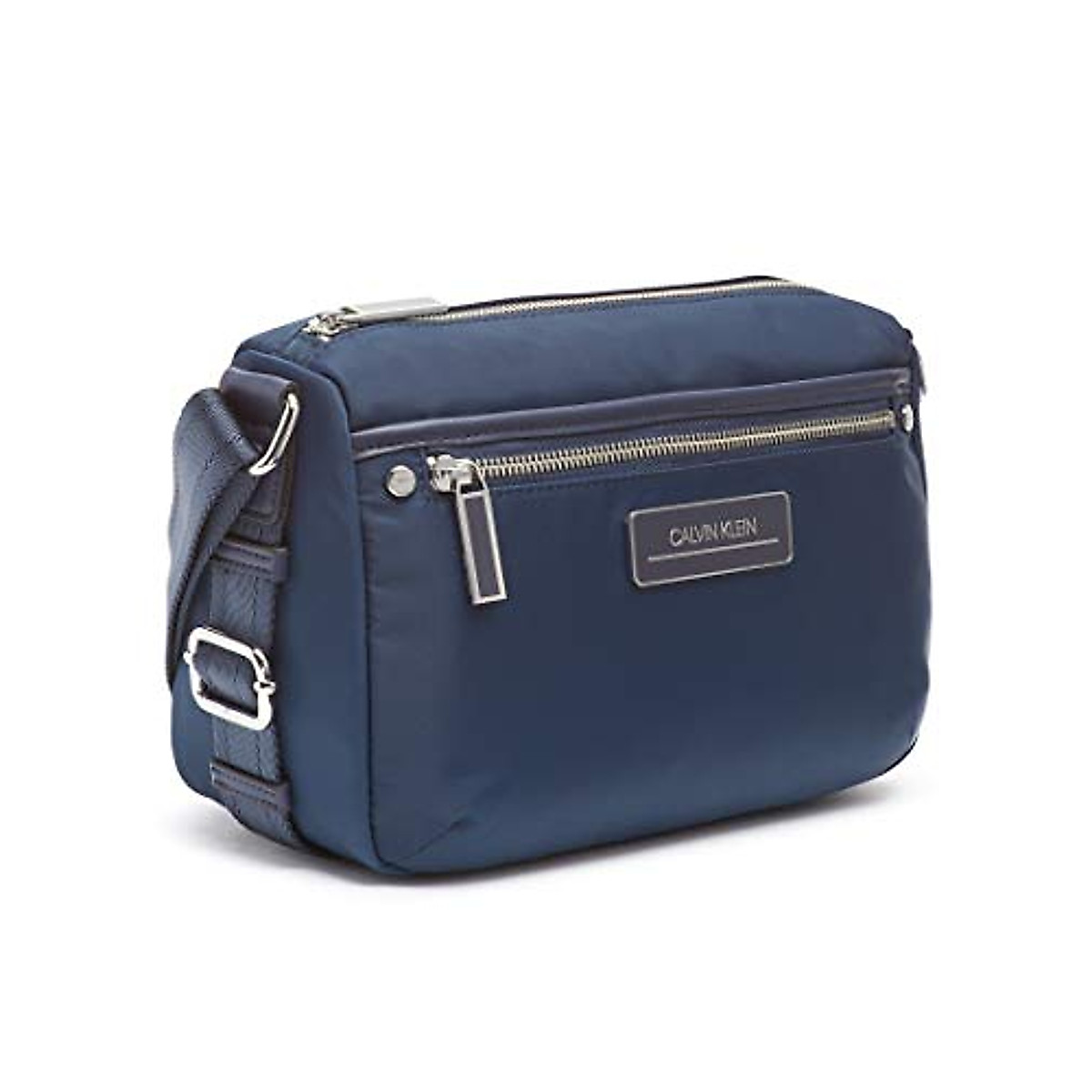 Calvin Klein Sussex Nylon Top Zip Crossbody, Navy