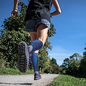 Double Couple 6 Pairs Compression Socks for Men Women 20-30mmhg Knee High Support for Sports Circulation