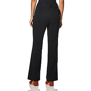 Rafaella Women's Curvy Fit Gabardine Bootcut Stretch Dress Pants, 30 inch Inseam, with Pockets (Size 4-16), 16, Black