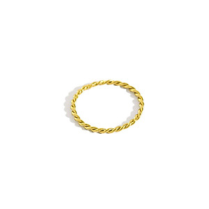 Thin Twist Ring 925 Sterling Silver Braided Infinity Twisted Gold Stacking Pinky KnuckleThumb Middle Finger Wedding Ring Band Size 7.5