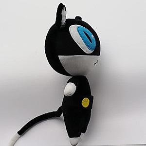 Hotiego 11.8" Cat Plush Toys Figures Blact Cat Dolls Plushie Stuffed Plushies Cosplay Props for Game Fans