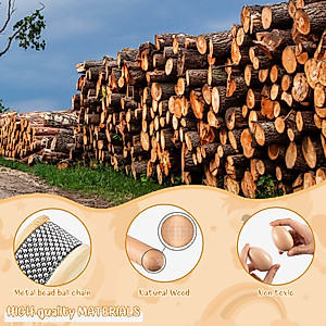 5 Pcs Cabasa Music Instrument for Baby Shower Gifts Wooden Hand Percussion Instrument Set with Stainless Steel Breads Latin Percussion Instrument Classical Wood Claves Rhythm Sticks Egg Shakers