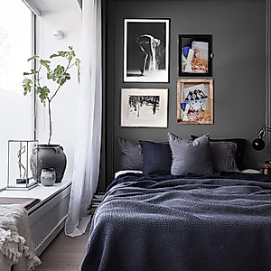 ASmileIndeep Shadow Box Frame 11x14 with Linen Back, Shadow Boxes Display Cases with Solid Wood Frame and Shatterproof Glass, Memory Display Case of Flower, Pictures, Awards Medals