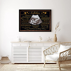 HANIKID Personalized Baby Memorial Canvas Too Beautiful For This Earth Wall Art Poster Gift For Loss Of Stillborn Infant Miscarriage Child In Loving Memory Remembrance Sympathy Idea For Grieving Mom
