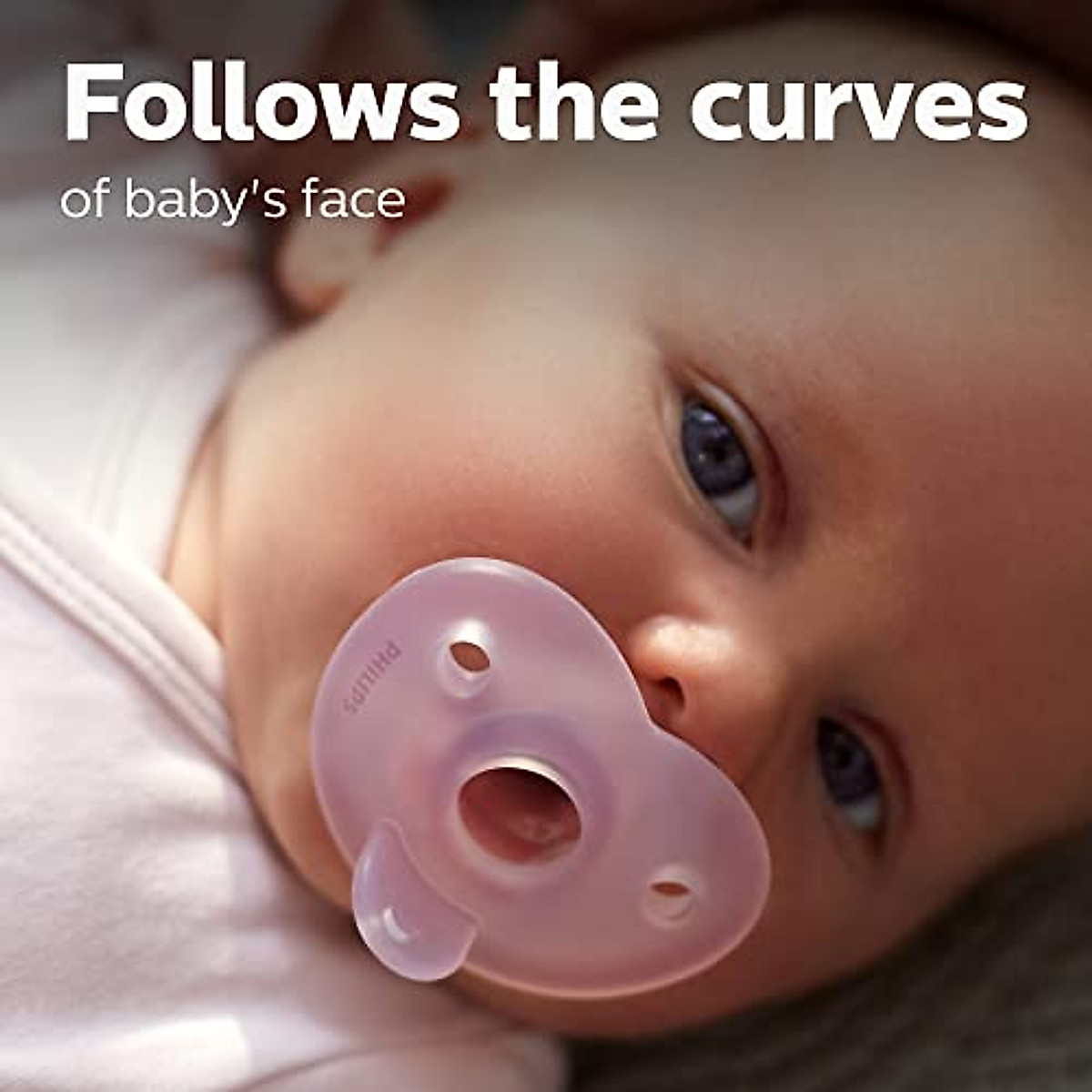 Philips AVENT Soothie Heart Pacifier, 0-3 Months, Pink/Light Pink, 4 Pack, ‎SCF099/42