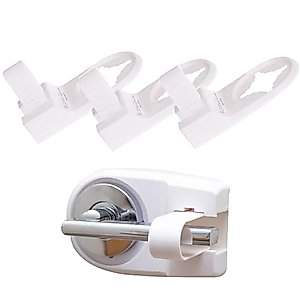 Little Chicks Baby Safety Lever Door Handle Lock - Firm & Strong Hold - Non-Adhesive - Suitable for Door Handles with 3 inches Diameter - 3 Pack - Model CK028