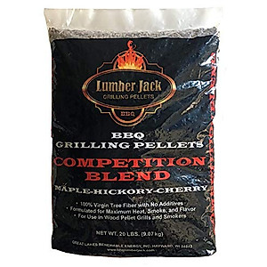 Lumber Jack Competition Blend Maple-Hickory-Cherry BBQ Grilling Pellets – 20 lbs.