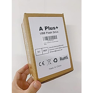 A Plus+ 10 Pack USB 3.0 Flash Drives 64GB Bamboo Leaf USB 3.0 Memory Stick Birthday Gifts