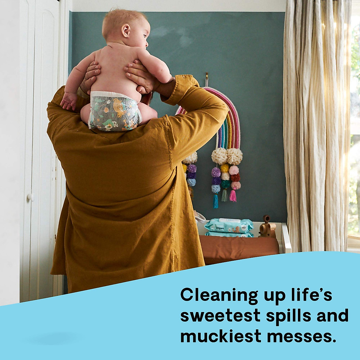 Hello Bello Baby Wipes I Plant Based Wipes for Sensitive Skin Made with 99% Water and Aloe for Babies and Kids I Unscented I 360 Count (6 Packs of 6)