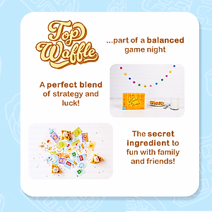 Lovemore Games Top Waffle Card Game - Beautifully Delicious Game for Kids, Teens, Adults, and Family Game Night - Great Gift for Ages 7+, 2-6 Players, 30-45 Minutes