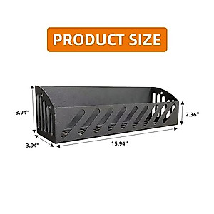 NAFCOOL Magnetic Spice Fridge Rack Shelf Organizer for Refrigerator, 2 Packs Moveable Magnetic Seasoning Organizer Shelves Kitchen Gadgets for Refrigerator Microwave Coffee Maker Washer, 15.95” Long