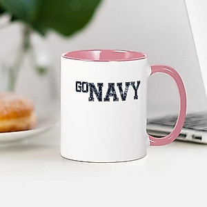CafePress Go NAVY Mugs Ceramic Coffee Mug, Tea Cup 11 oz
