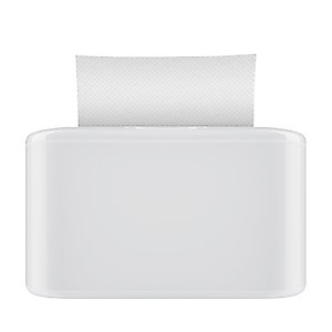 Xlxker Paper Towel Dispenser Countertop, Multifold Hand Towel Dispenser for Bedroom, Bathroom, Kitchen, Toilet (White)