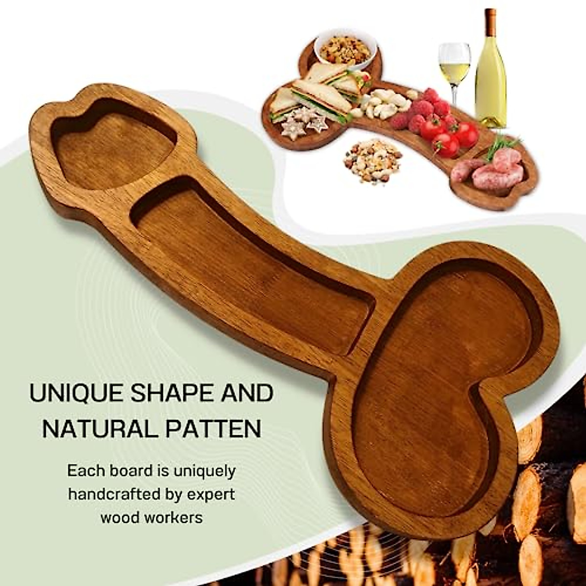 XL Charcuterie Boards (16 in) Funny Charcuterie Board Cheese Board, Unique Gifts Funny Cheese Platter, Food Serving Tray, Housewarming Funny Gifts, White Elephant Gifts