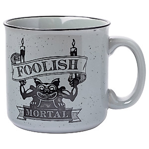 Silver Buffalo Disney Haunted Mansion Foolish Mortal Ceramic Camper Mug, 20 Ounces, 1 Count (Pack of 1)