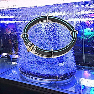 TOPINCN Aquarium Round Air Bubble Diffuser Ring Fish Pond Oxygenation Bubbler Aquarium Aerator Bubble Stone Aquarium Air Stone Disc for Aquarium and Fish Tank(15cm)