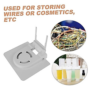 KOMBIUDA Wall Bracket Wall Outlet Outlet Shelf Over Outlet Shelf Multifunctional Outlet Storage Rack No Drilling Socket Rack Router Storage Holder Over Socket Holder Plastic White