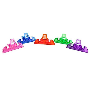 Brite Concepts, Multi-Clips, Plastic, Assorted Bright colors, 5-Count