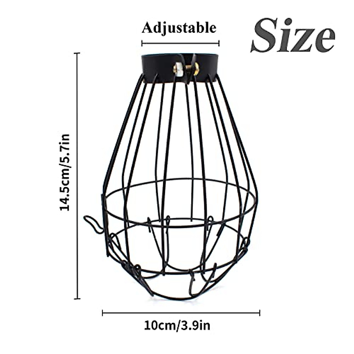 2pcs Reptile Heater Guard Lamp Shade Bulb Guard Ceramic Heat Lamp Stand Anti-high Temperature Burns for Winter Amphibian Aquarium Coop (Does not Include Bulb)