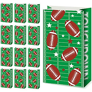 Blulu 30 Pieces Paper Santa Clause Suit Print Treat Bags, Christmas Bags Santa Bags Candy Goodie Gift Bags for Holiday Christmas Party Favor, 8.3 x 4.7 x 3.1 Inch