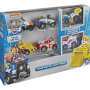 Paw Patrol, True Metal Classic Gift Pack of 6 Collectible Die-Cast Vehicles, 1:55 Scale
