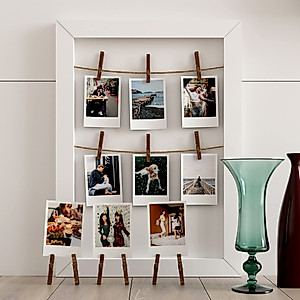 LWR CRAFTS Wooden Large Clothespins 3-5/16" 8.4cm 30 Pieces Per Pack (Jacobean)