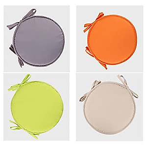 Veemoon Household Chair Round Sponge, Chair Cushion with Ties Household Chair Cushion Cover Pad Thin Decorative for Dining Room Home Thickened Tatami Cushion Cushion Round Memory