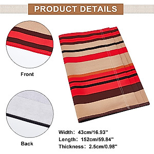 AHANDMAKER Beach Sling Chair Replacement Fabric, Canvas Cloth Beach Lounge Chair Cover, Red Stripe Pattern Sling Chair Replacement Canvas for Beach Chair(44.88x16.93inch)