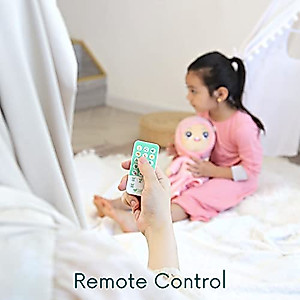 Mommy Yasmin - Soothe & Talking Hijab Doll | Muslim & Islamic Toy | Eid Gift | Quran & Dua | Interactive + Relaxing | Remote | for Baby + Toddlers + Kids(Open Eyes)