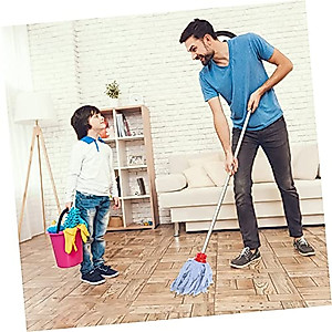 Cabilock 2pcs Mop Replacement Head Mop Heads Commercial Floor Cleaning Tool Wet Mop Head Refill Floor Mop Heads Reusable Mopping Head Cleaning Mops Practical Mop Cloth Wet and Dry