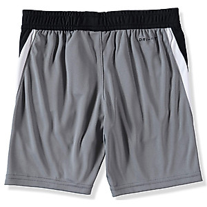 Nike Boys Dri-FIT Colorblock Athletic Shorts (Smoke Grey, 4)