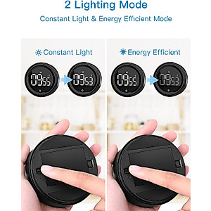 Timers, Digital Kitchen Timer Magnetic with Large LED Display, LIORQUE Countdown Countup Timer for Cooking Classroom Fitness, Volume Adjustable, Easy for Kids and Seniors