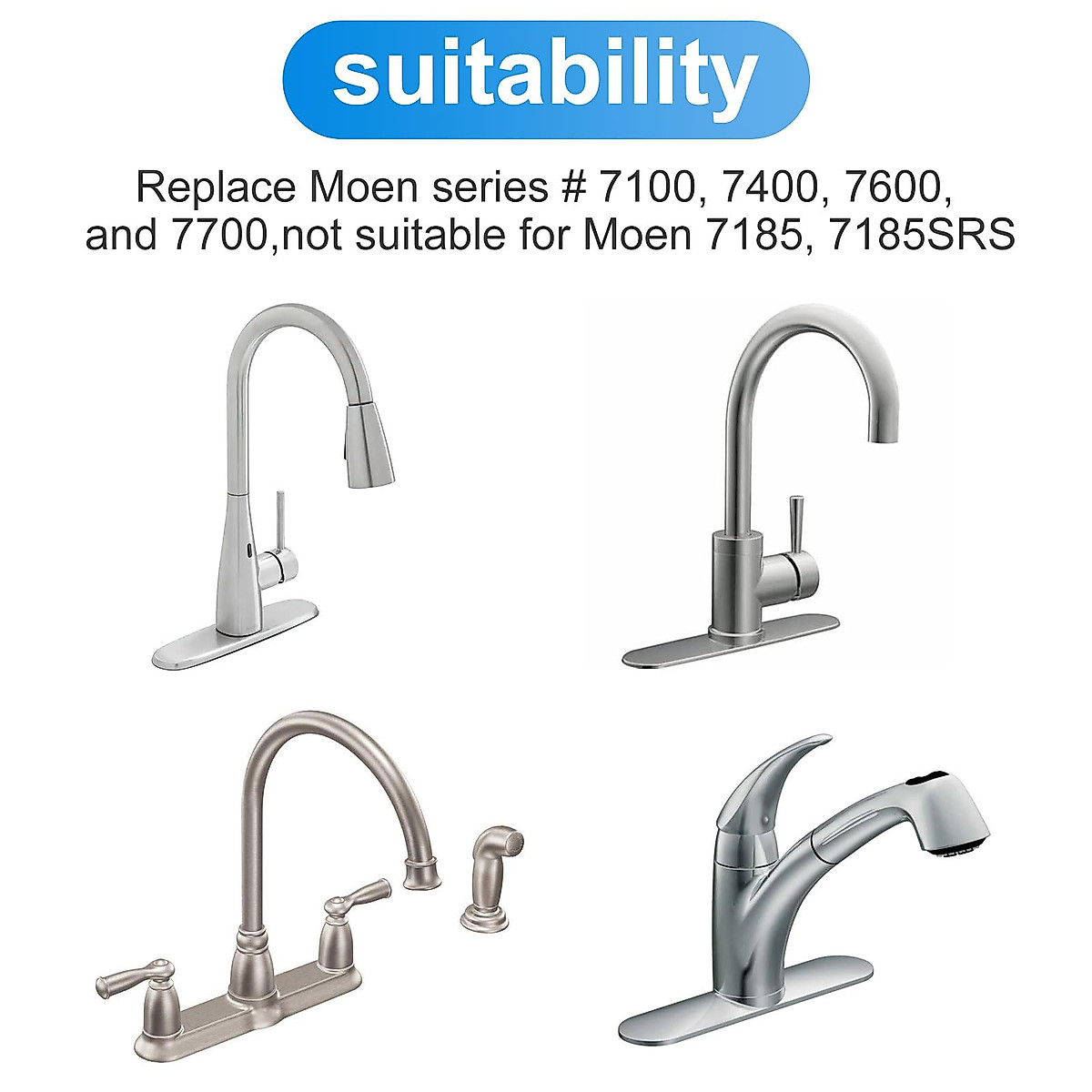 LEDBarz Moen Faucet Repair Kit 93980 - Replacement Single Handle Mechanism for Kitchen Parts