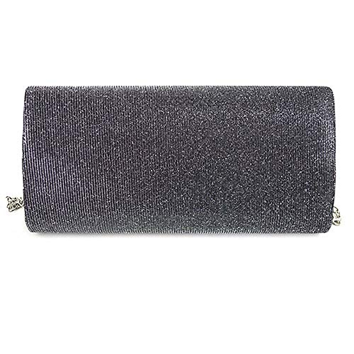 ZLMBAGUS Ladies Frosted Satin Evening Clutch Purse Bag Party Prom Wedding Envelope Crossbody Handbags Dark grey