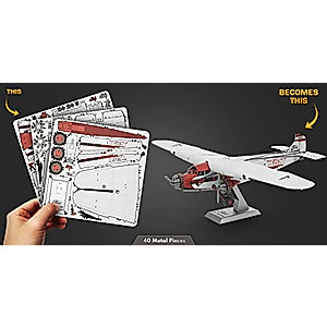 Fascinations Metal Earth Ford Trimotor 3D Metal Model Kit Bundle with Tweezers
